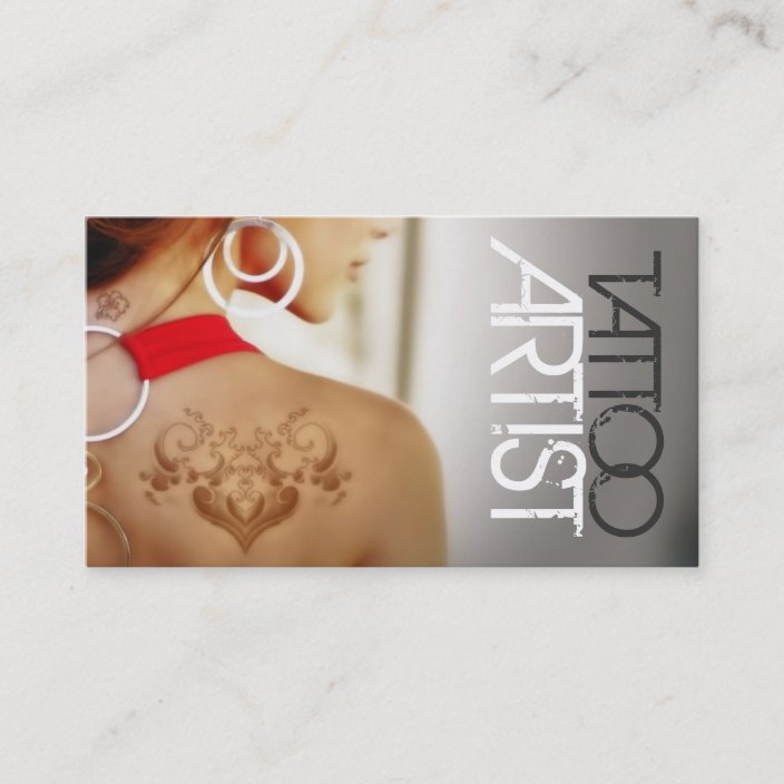 Tattoo Artist, Business Card | Zazzle.com.au