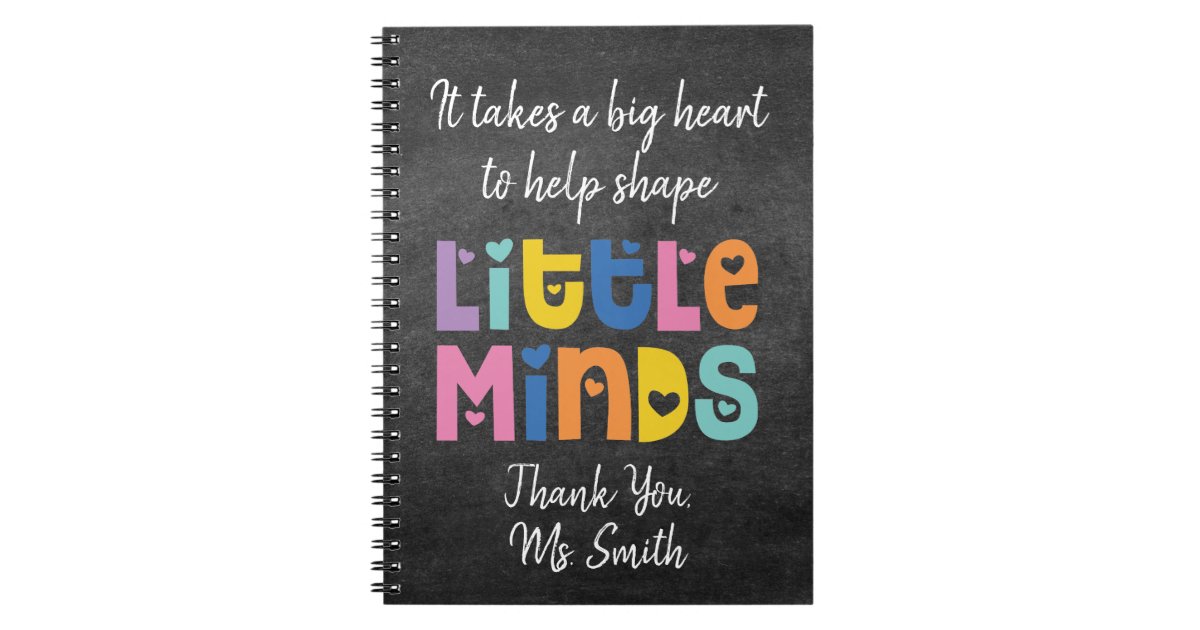 Teacher Appreciation Gift | Chalkboard Style Notebook | Zazzle