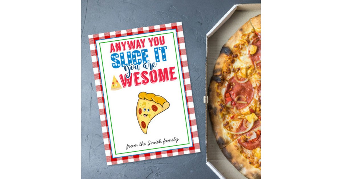 teacher appreciation pizza gift teacher slice it invitation | Zazzle