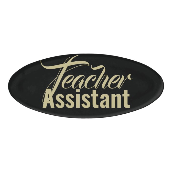 Teacher Assistant Name Tag | Zazzle.com.au