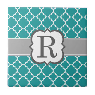 Blue Arabesque Decorative Ceramic Tiles | Zazzle.com.au