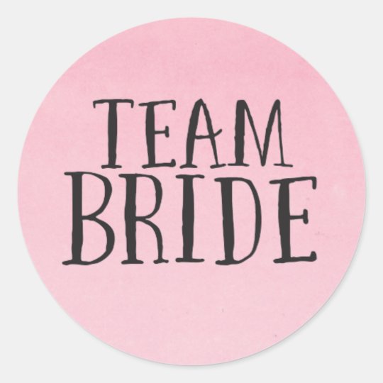 Team Bride Stickers | Zazzle.com.au