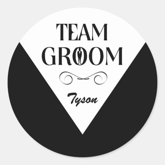 Team Groom - Groomsmen Stickers | Zazzle.com.au