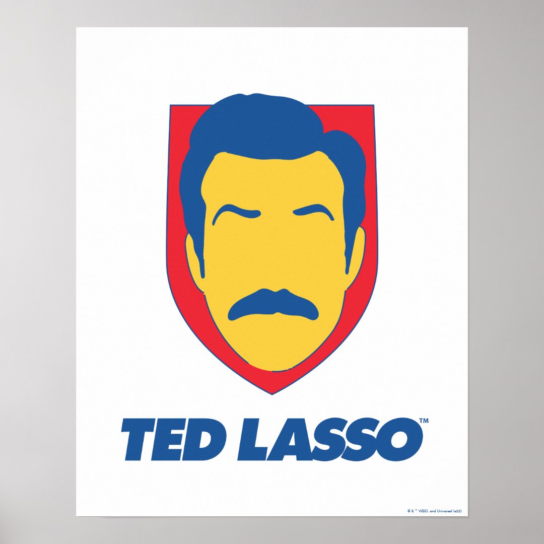 Ted Lasso | Face Icon Poster | Zazzle