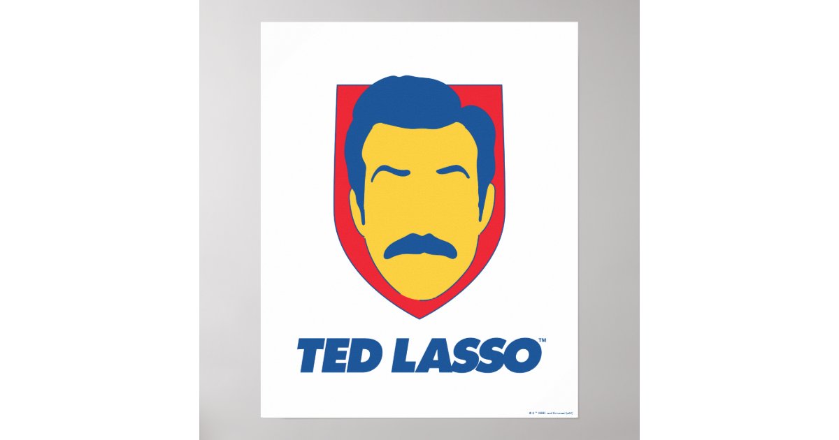Ted Lasso | Face Icon Poster | Zazzle