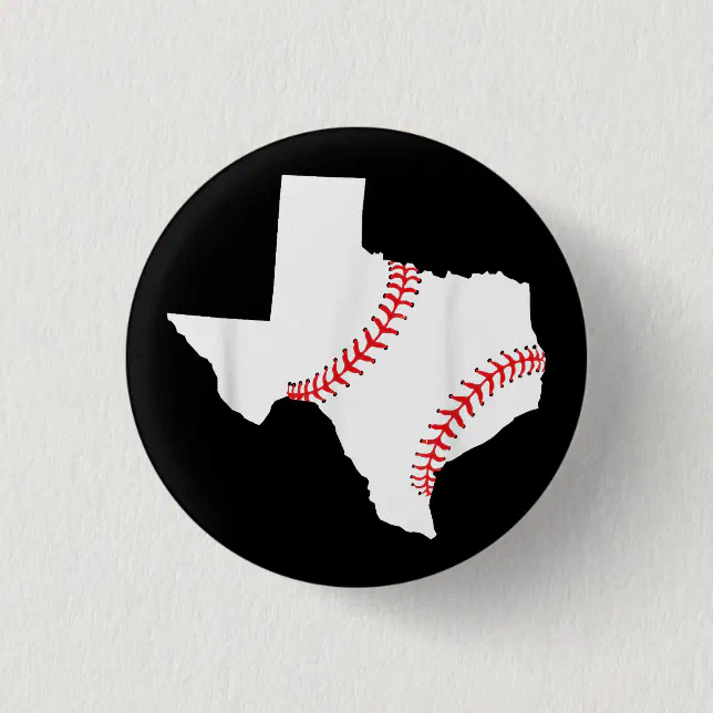 Texas Baseball State funny Texas Baseball 3 Cm Round Badge | Zazzle