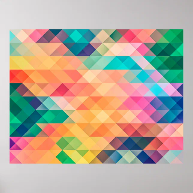 Texture background squares tile poster | Zazzle