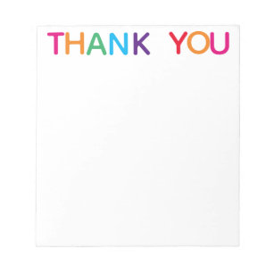 Thank You Notepads | Zazzle AU