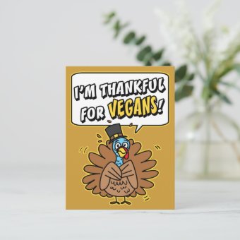 Thankful Turkey postcards | Zazzle