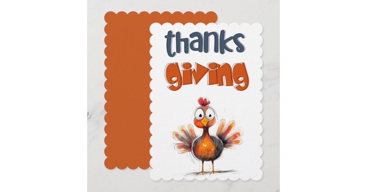 Thanksgiving from the Goofy Turkey عيد الشكر Invitation | Zazzle