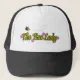 the bee lady with flowers trucker hat | Zazzle