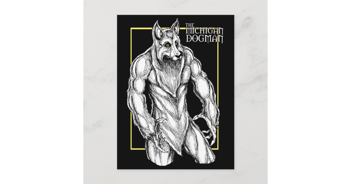 The Michigan Dogman Postcard | Zazzle