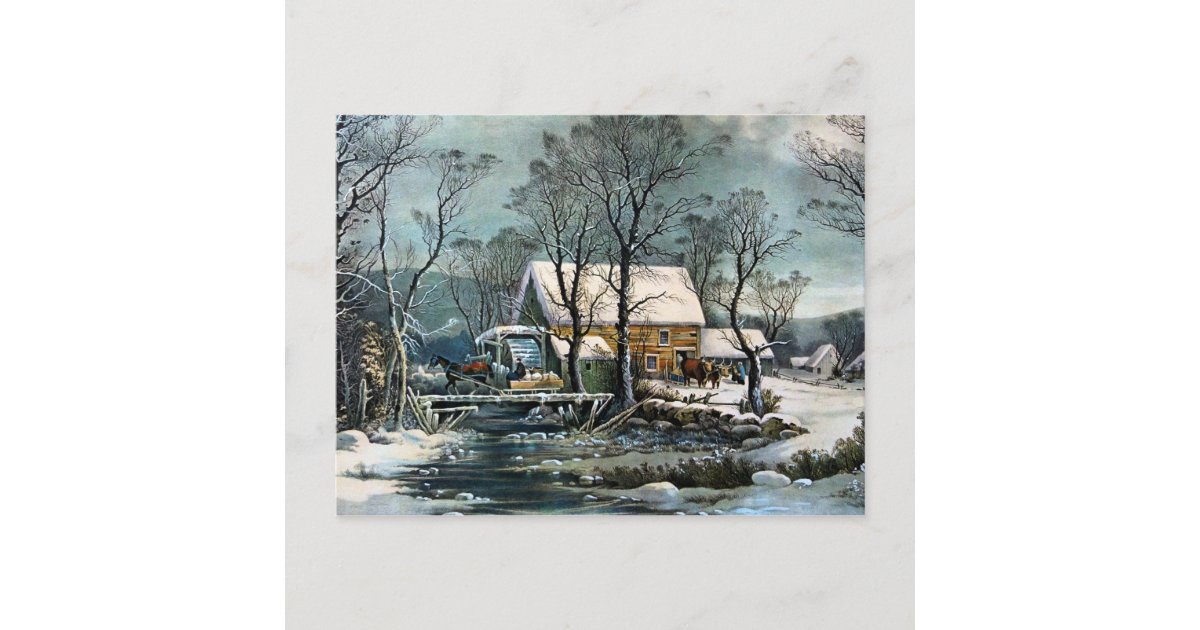 The Old Grist Mill Postcard | Zazzle