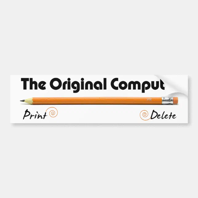 The Original Computer Bumper Sticker | Zazzle