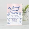 The Summer I Turned Twenty 20th Birthday Party Invitation | Zazzle