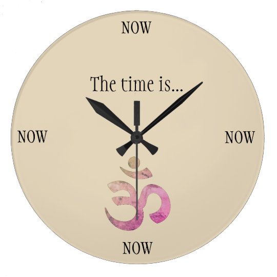 The Time is Now Clock | Zazzle.com.au
