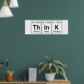 ThInK Periodic Table Element Word Chemistry Symbol Poster | Zazzle