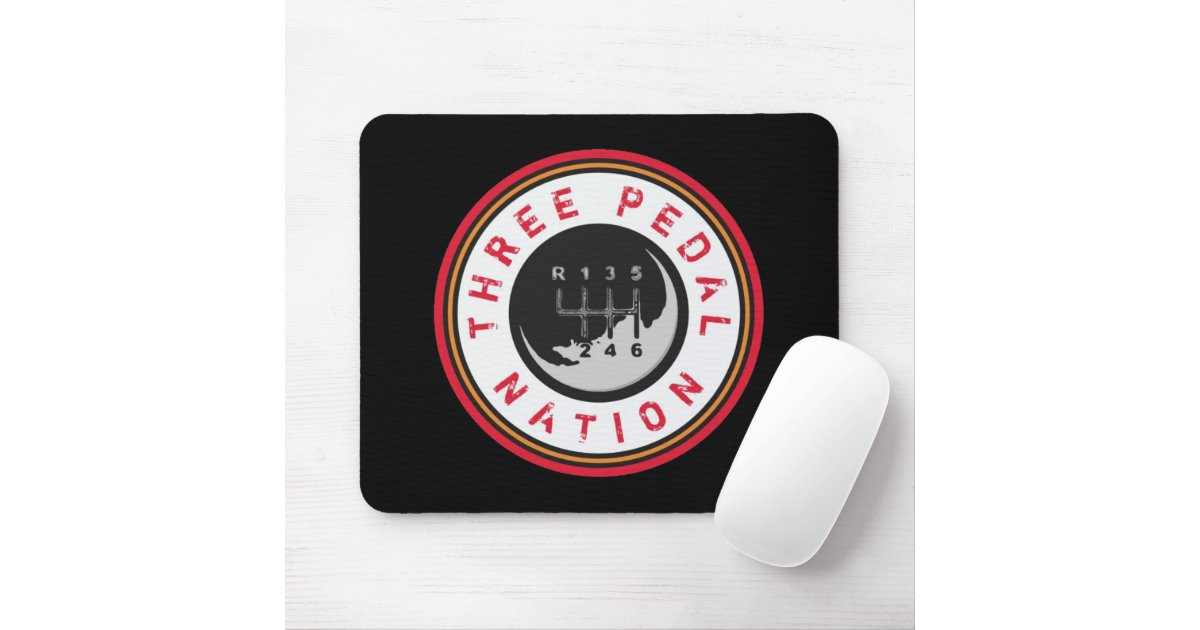 THREE PEDAL NATION MOUSE PAD | Zazzle