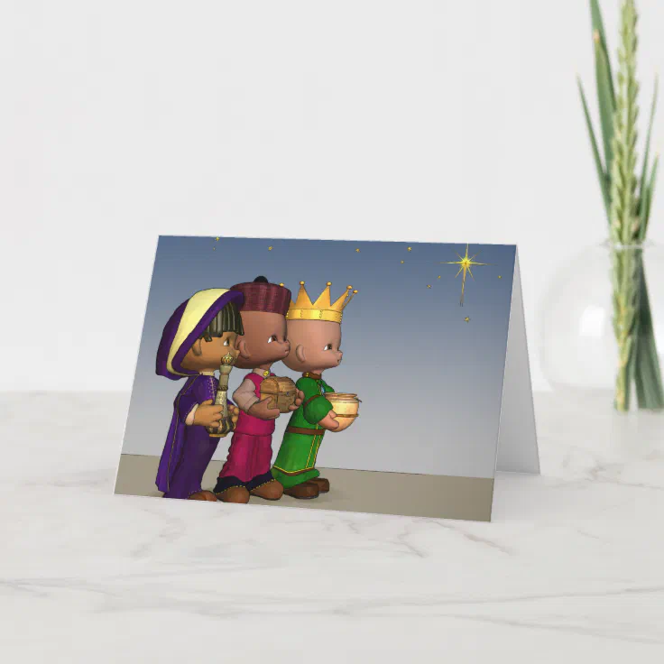 Three Wise Men Christmas Card | Zazzle