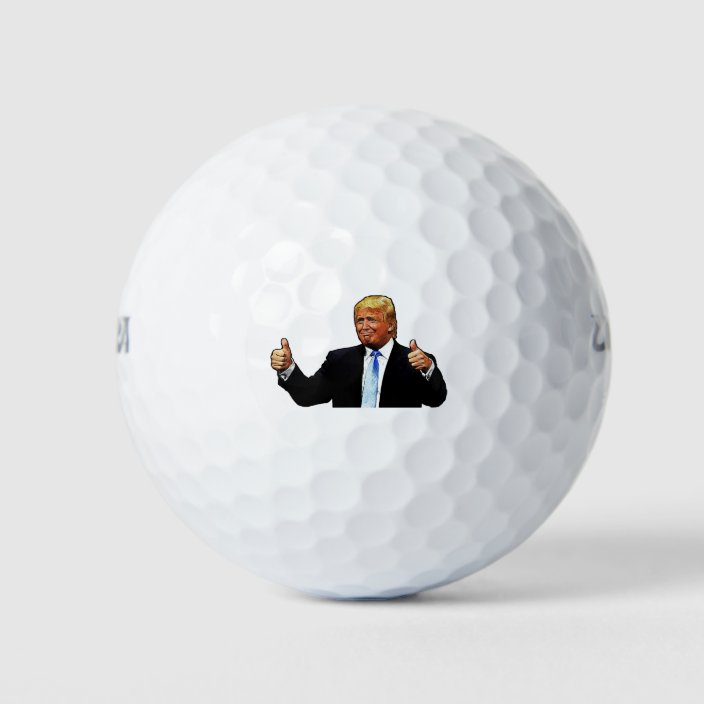 Thumbs up - Donald Trump Golf Balls | Zazzle.com.au