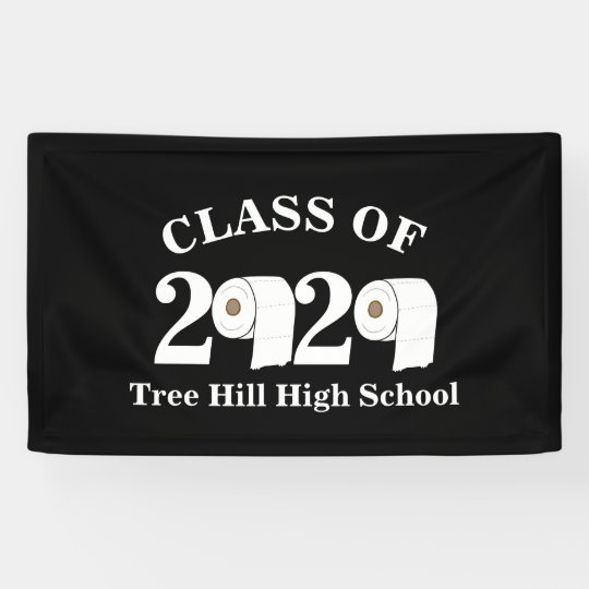toilet paper roll class of 2020 funny graduation banner | Zazzle.com.au