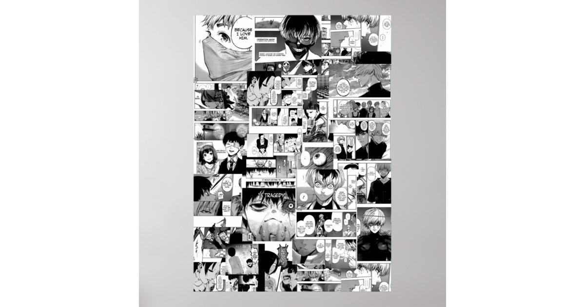Tokyo ghoul Collage Poster | Zazzle