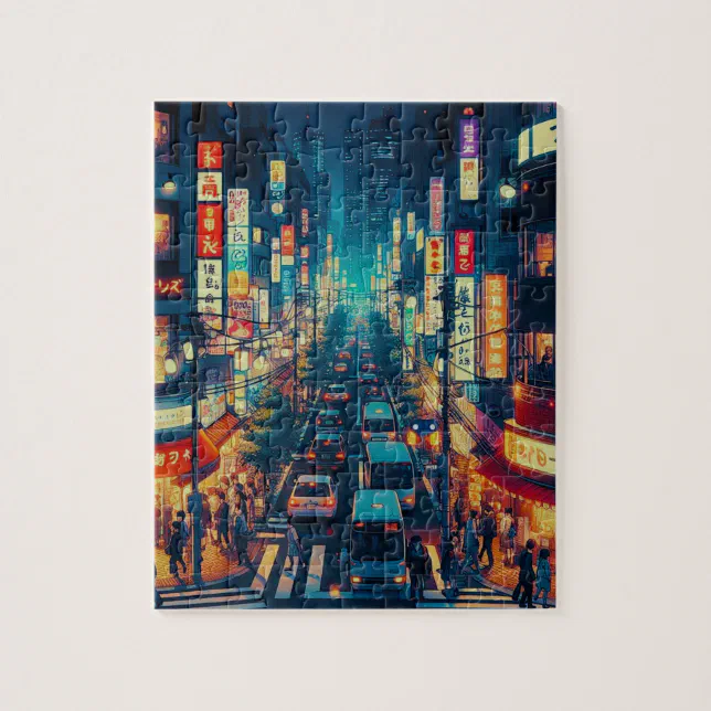 Tokyo in Motion Jigsaw Puzzle | Zazzle