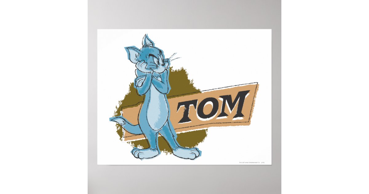 Tom Attitude Logo Poster | Zazzle