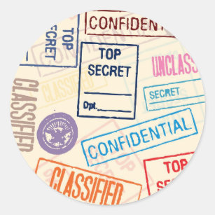 Confidential Stickers | Zazzle AU