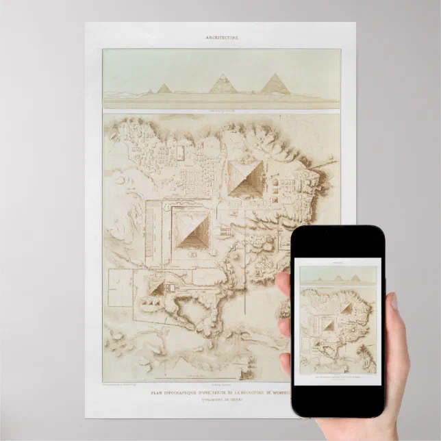 Topographic map of part of the Pyramids of Giza Poster | Zazzle Topographic map of part of the Pyramids of Giza Poster | Zazzle