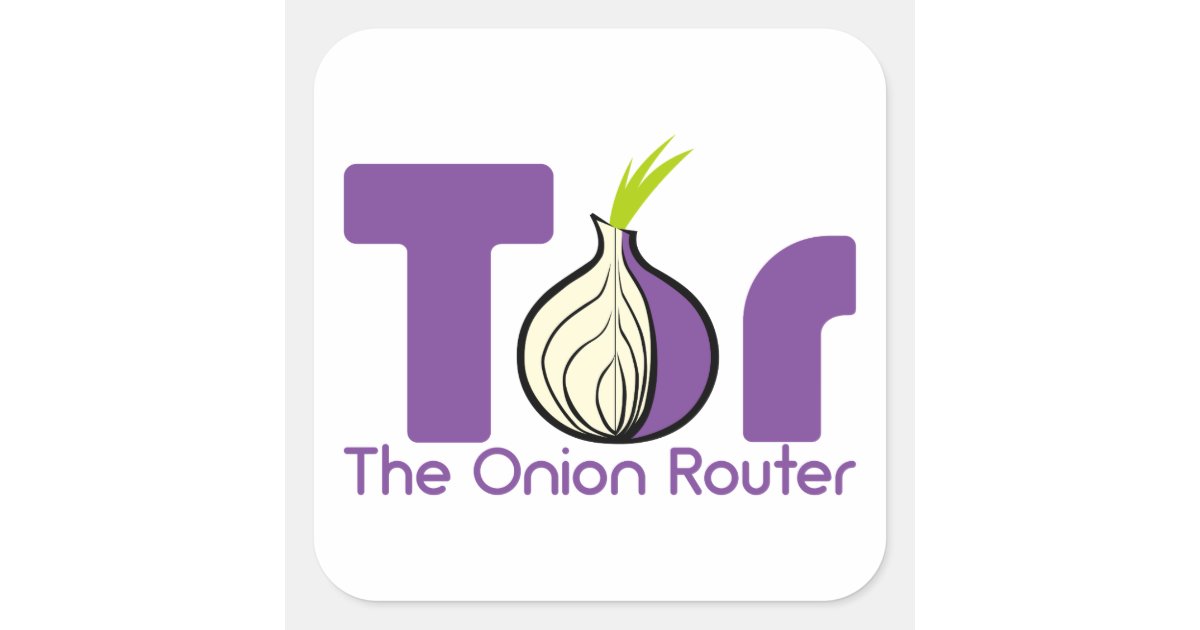 Tor - The Onion Router Square Sticker | Zazzle