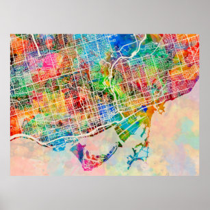 Street Map Posters & Photo Prints | Zazzle AU