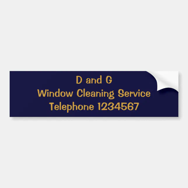 TRADES, WINDOW CLEANING BUMPER STICKER | Zazzle