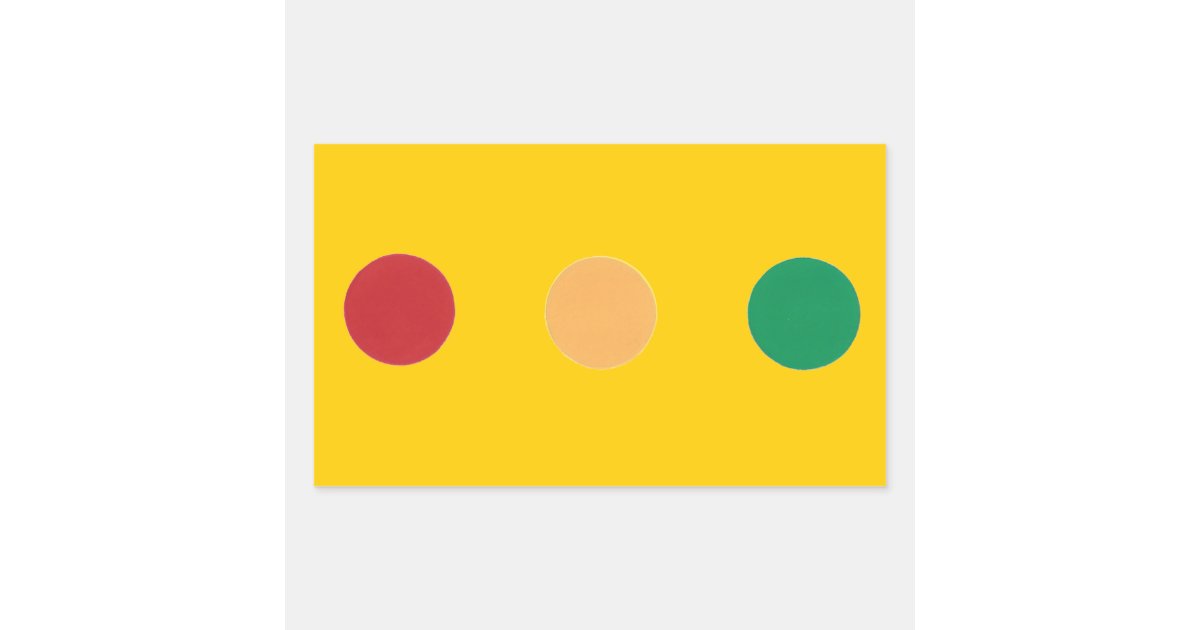 Traffic light colours circles Stickers | Zazzle