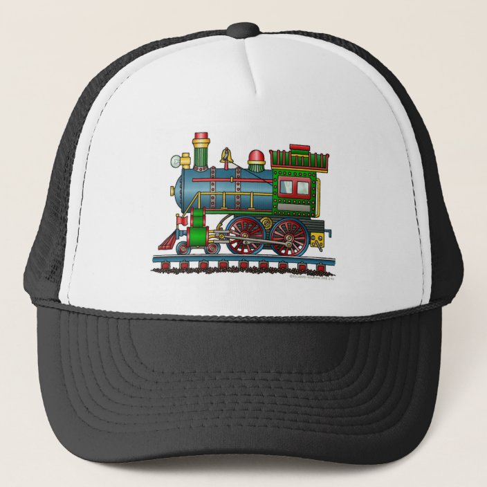 Train Steam Engine Choo Choo Hats | Zazzle