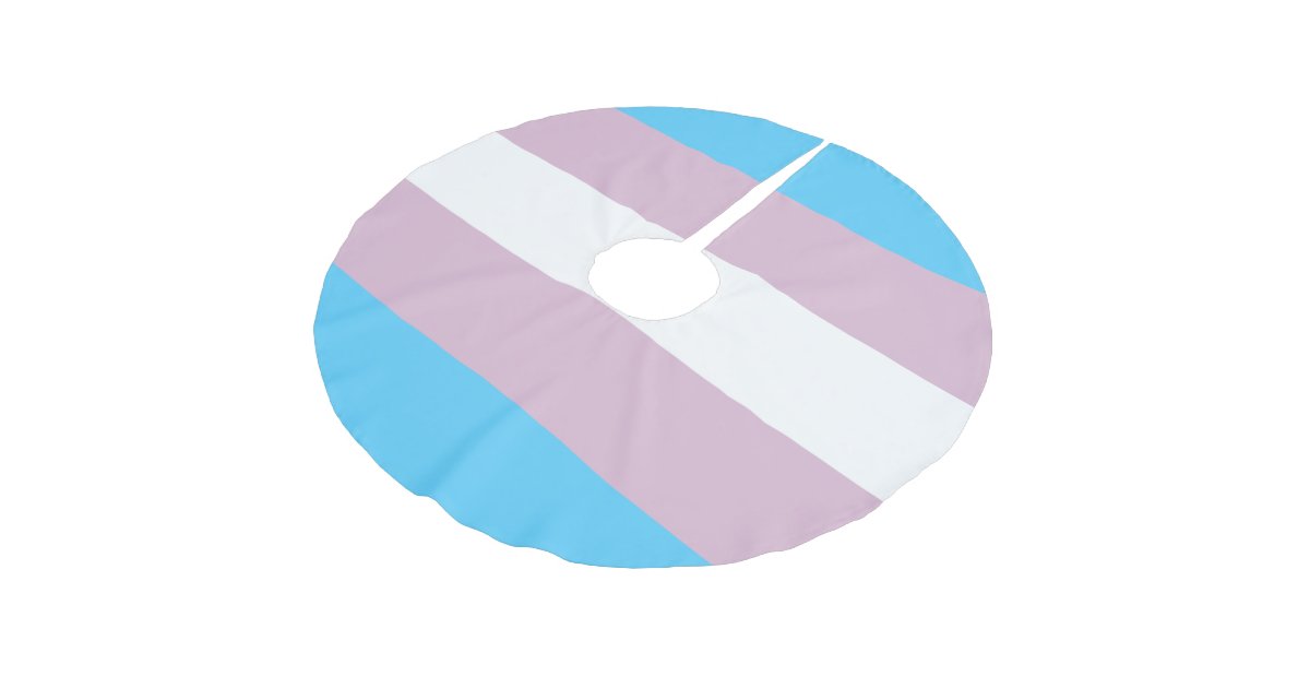 Transgender Flag Tree Skirt | Zazzle