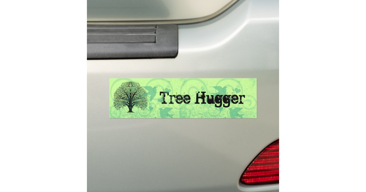 Tree Hugger Bumper Sticker | Zazzle