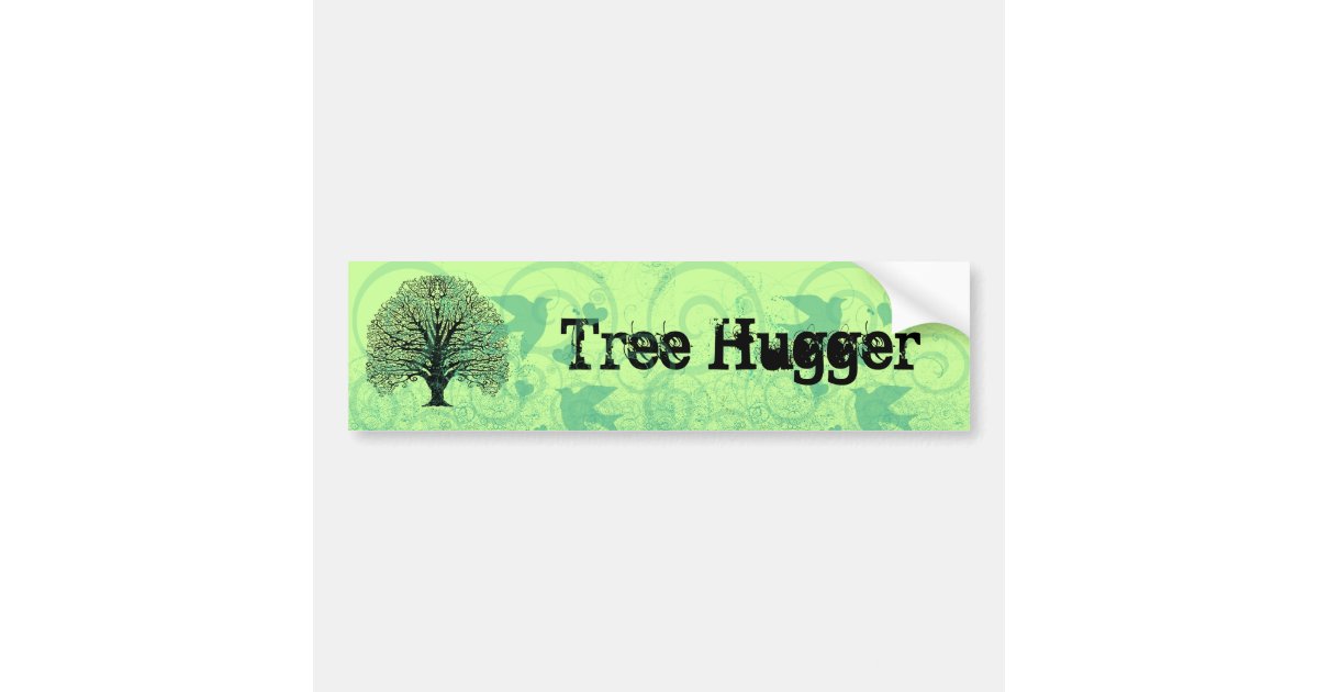 Tree Hugger Bumper Sticker | Zazzle