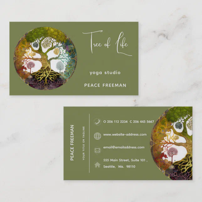 Tree of Life | Seasons Business Card | Zazzle