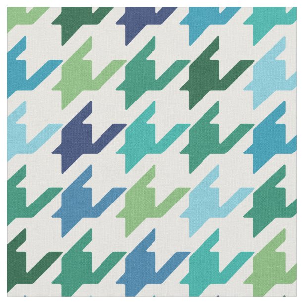 Houndstooth Fabric | Zazzle.com.au