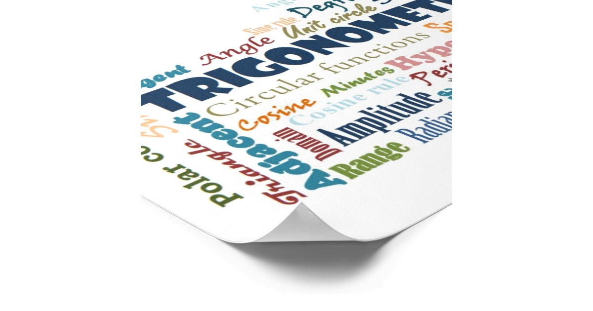 Trigonometry_Display Poster | Zazzle.com.au