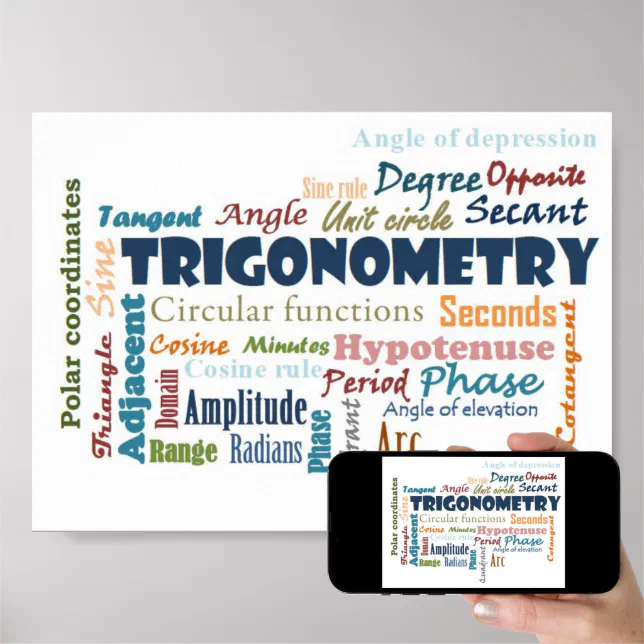 Trigonometry_Display Poster | Zazzle