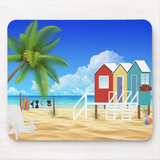 Tropical Beach Mouse Pad | Zazzle.com.au