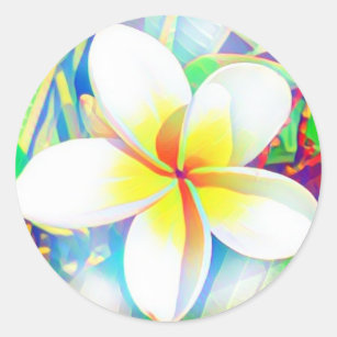Frangipani Stickers | Zazzle AU