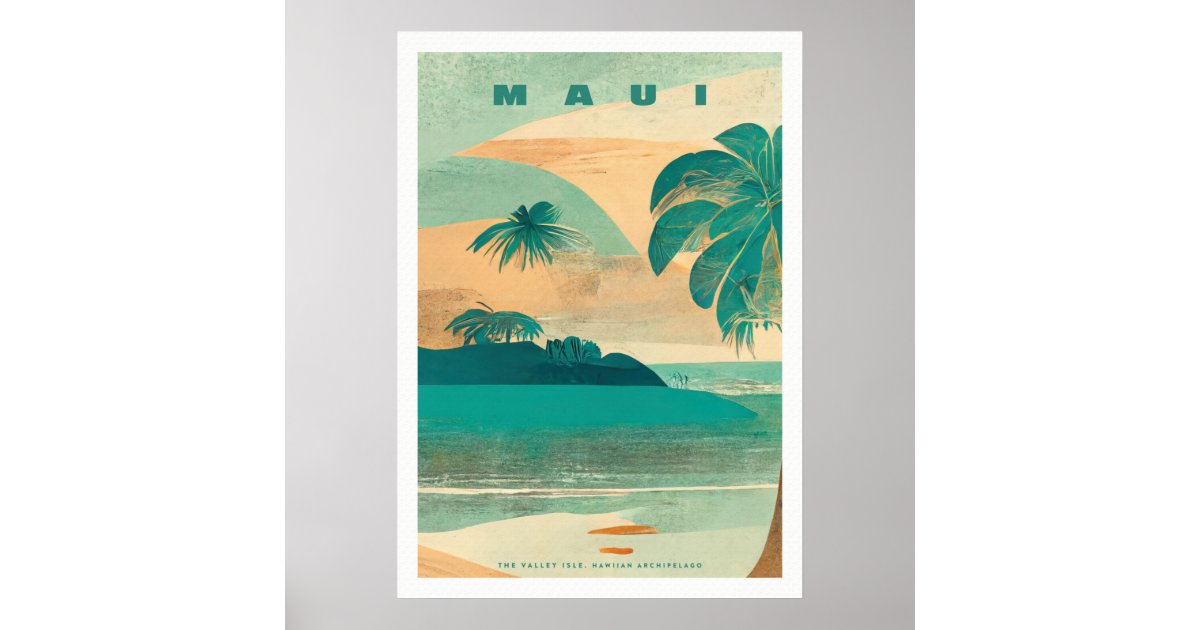 Tropical Island maui Poster | Zazzle
