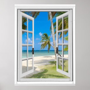 Faux Window View Posters & Photo Prints | Zazzle AU