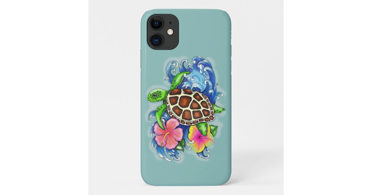 Tropical Sea Turtles Case-Mate iPhone Case | Zazzle