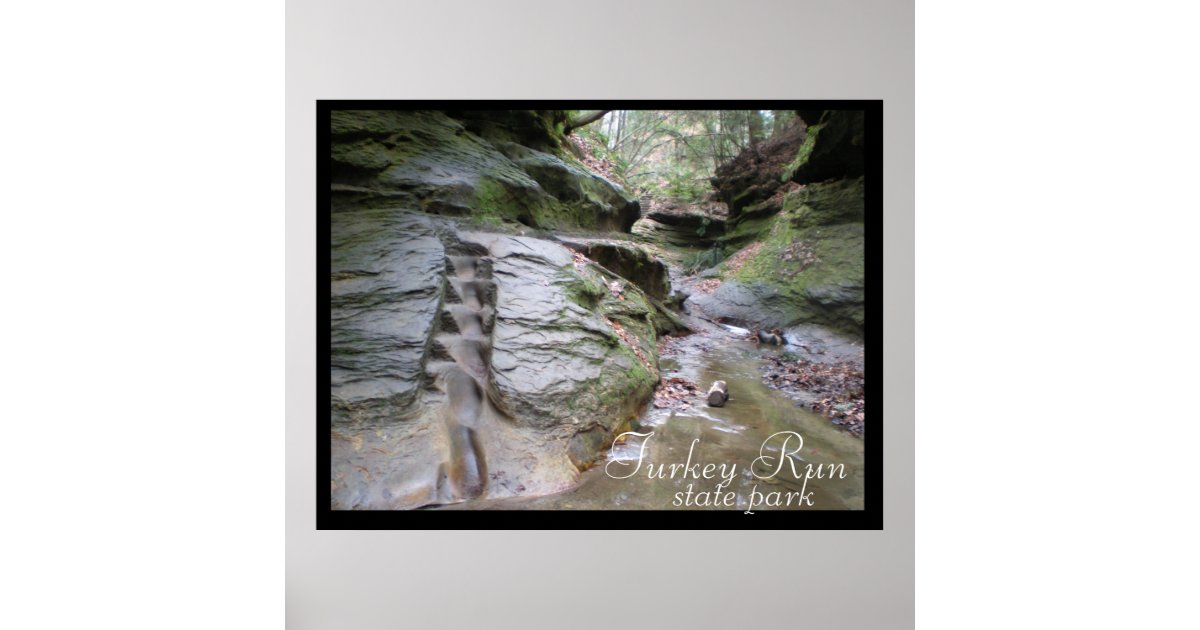 Turkey Run State Park Eroded Stairs Poster | Zazzle