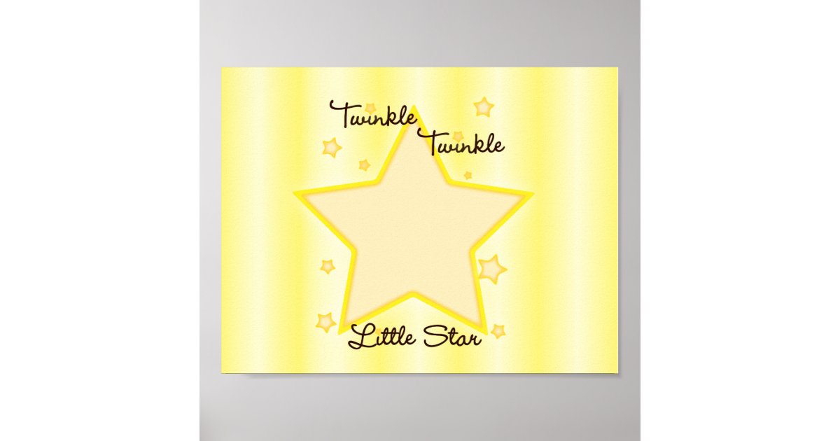 Twinkle Twinkle Little Star Poster | Zazzle