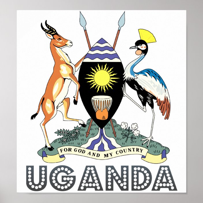Uganda Coat of Arms Poster | Zazzle.com.au